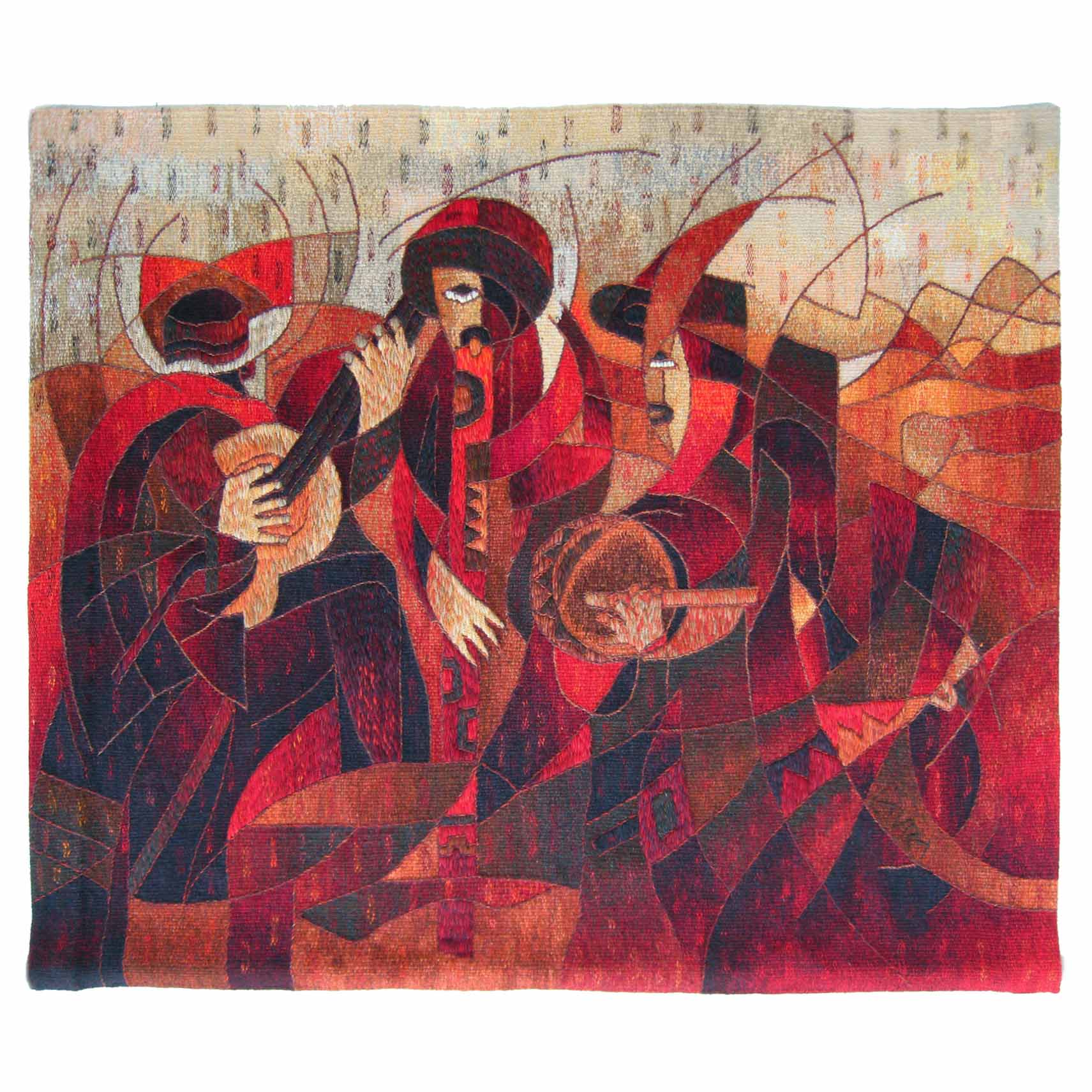 Tapestry "Musicians III" - Size 39 x 47"
