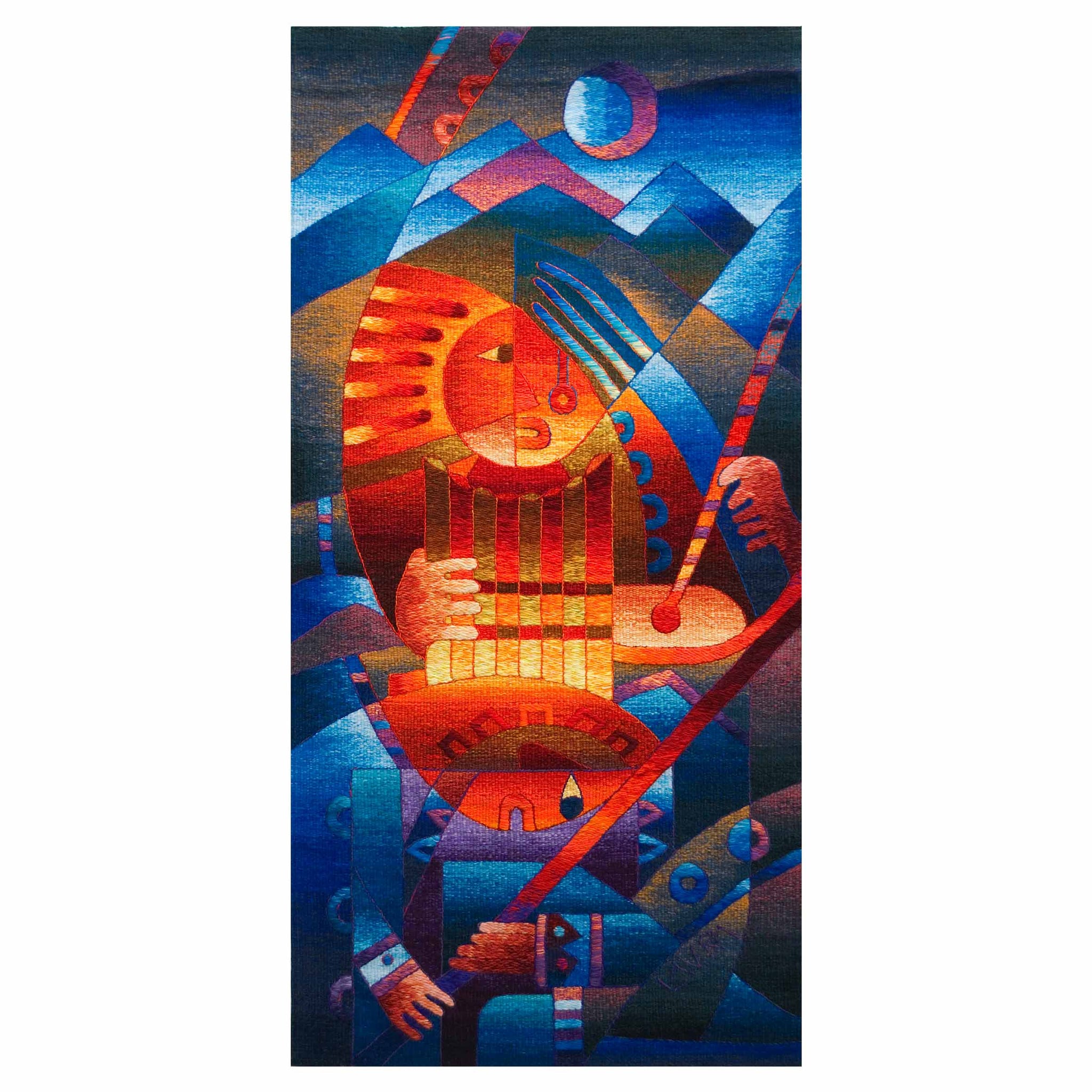Tapestry "Wind Musicians" - Size 49 x 23"