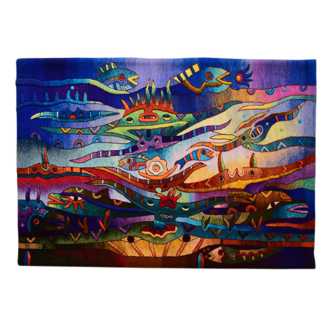 Tapestry "Nine Manta Ray Fish" - Size 39 x 57"