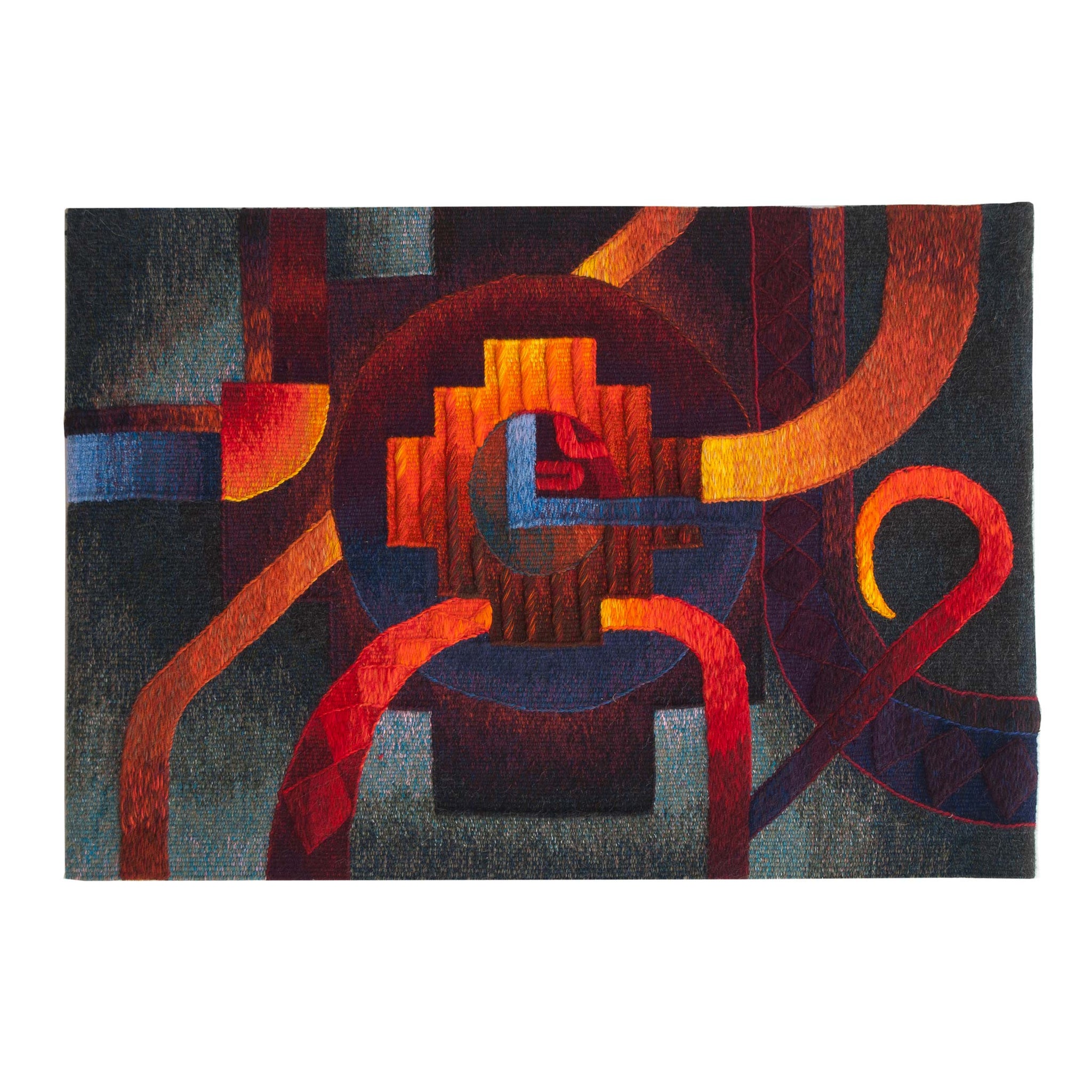 Tapestry "Ritual of the Andean Cross" - Size 23 x 35"