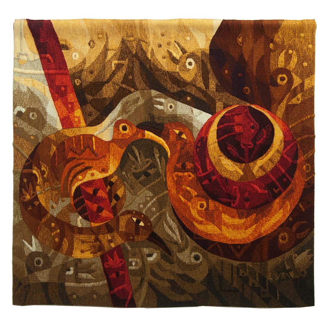 Tapestry "Possessed by the Spirit of the Condor III" - Size 51 x 47"