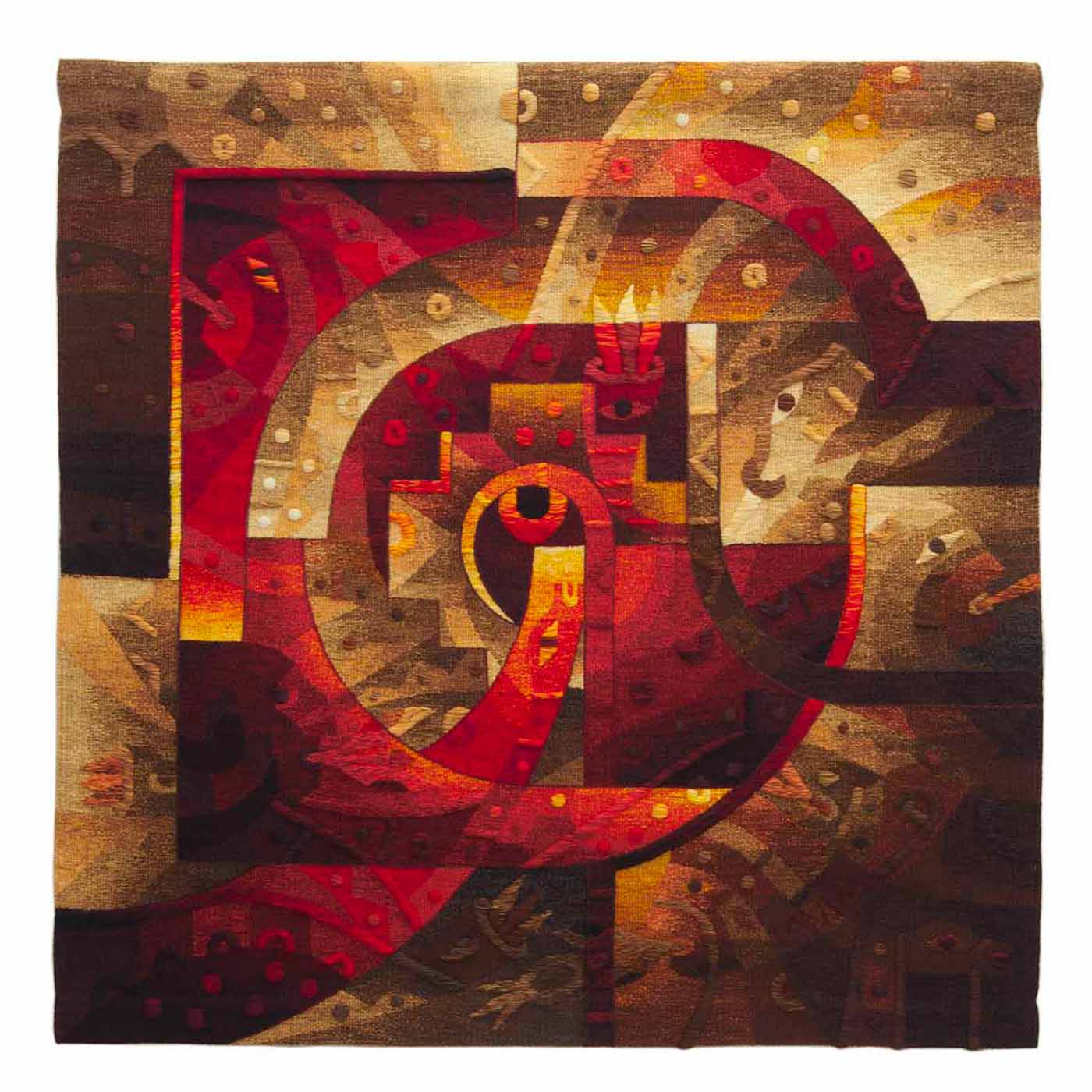 Tapestry "Spiritual Gaze in the Andes" - Size 47 x 47"